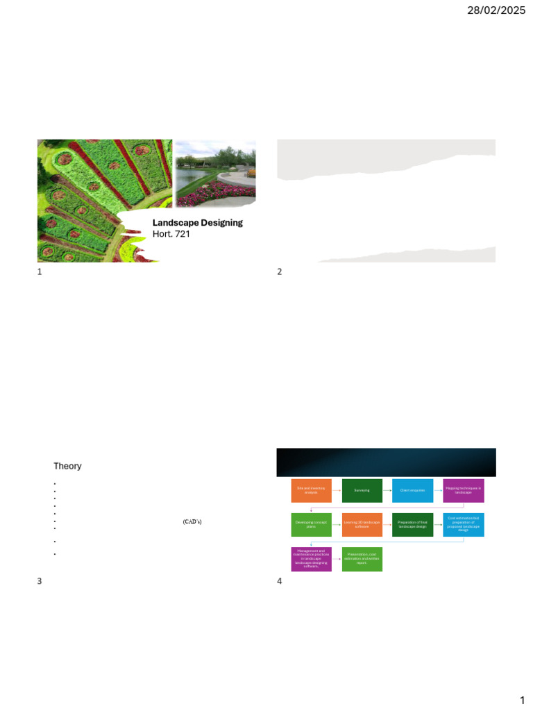 Landscape Designing Chap 1 | PDF | Composition (Visual Arts) | Leaf