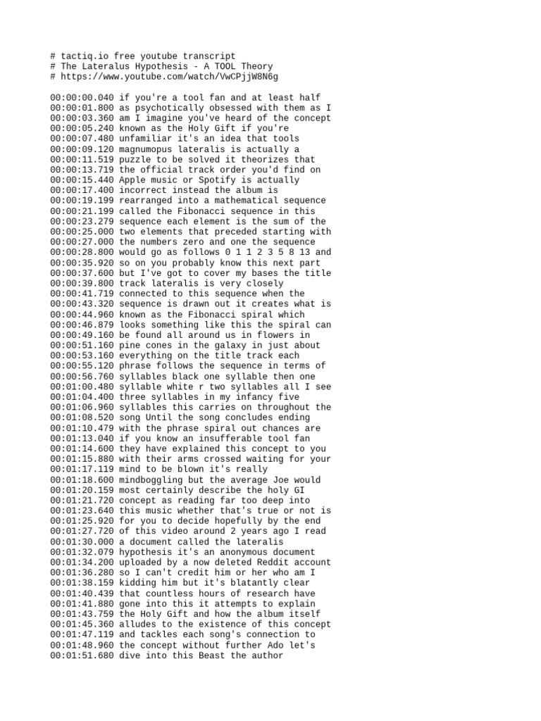 Tactiq Free Transcript VwCPjjW8N6g | PDF