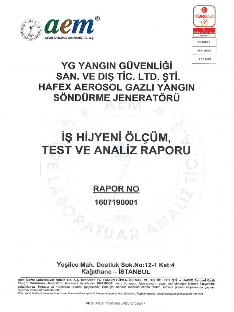 Gas Analysis Test Report Original | PDF