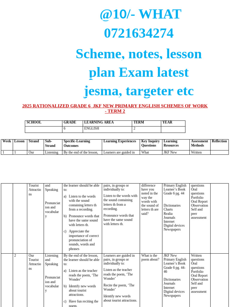 0721634274.term2. Gr-6-Eng - Rationalized-English-Schemes-Of-Work-Term ...