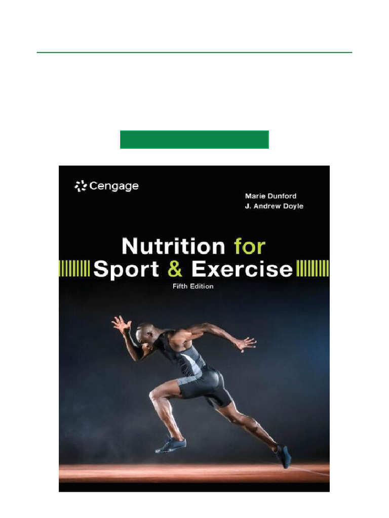Unlock Nutrition For Sport and Exercise - 5th Edition Full-Resolution Download | PDF