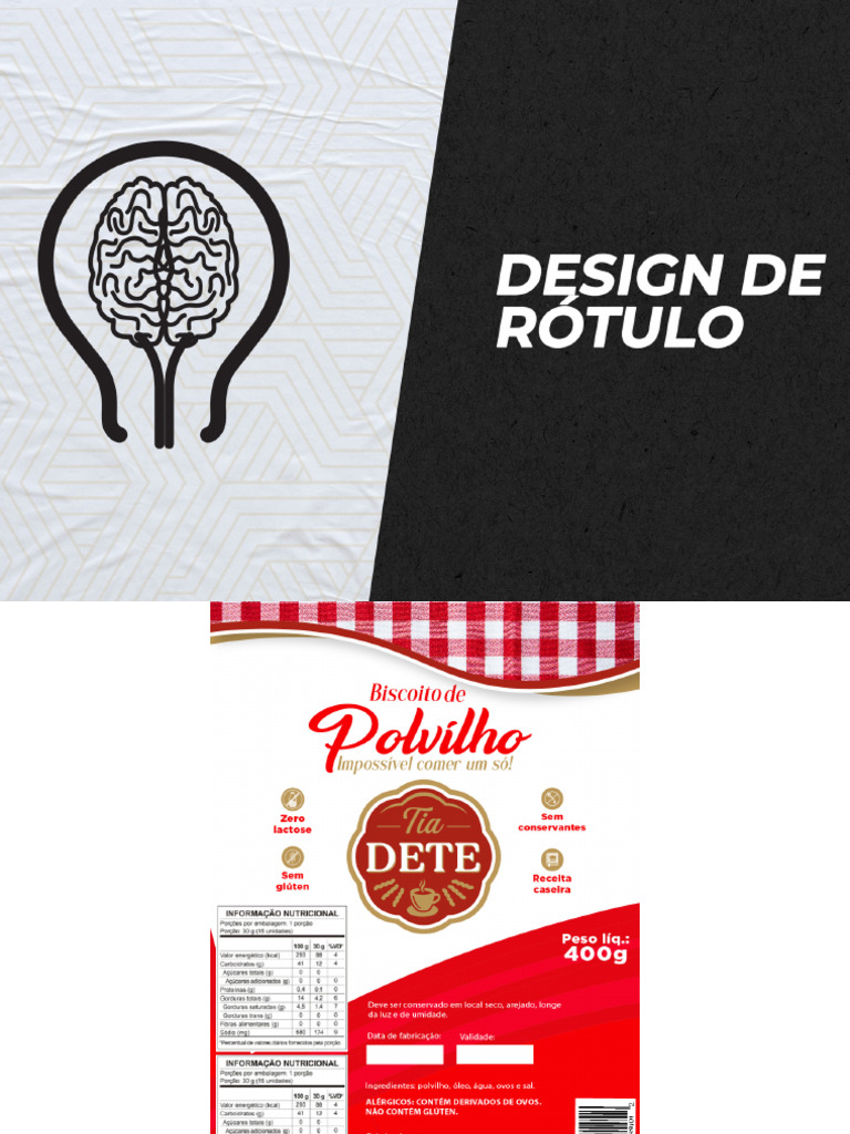 Propostas de Rotulagem - Biscoitos - Fase 01 | PDF