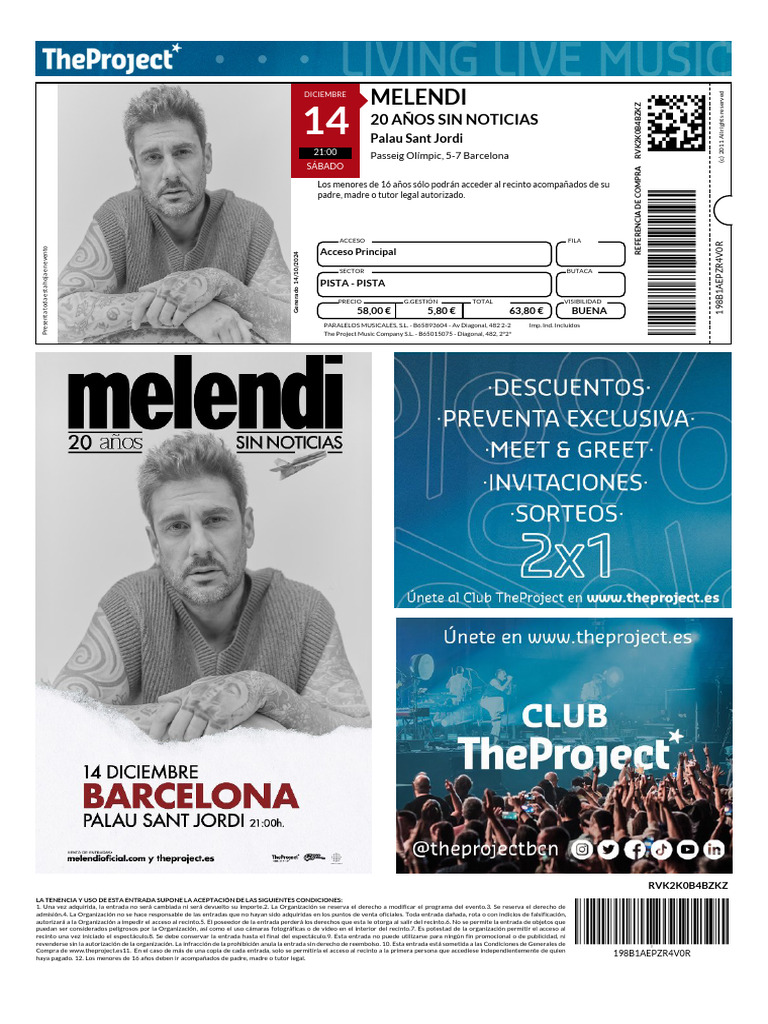 Entradas Melendi | PDF