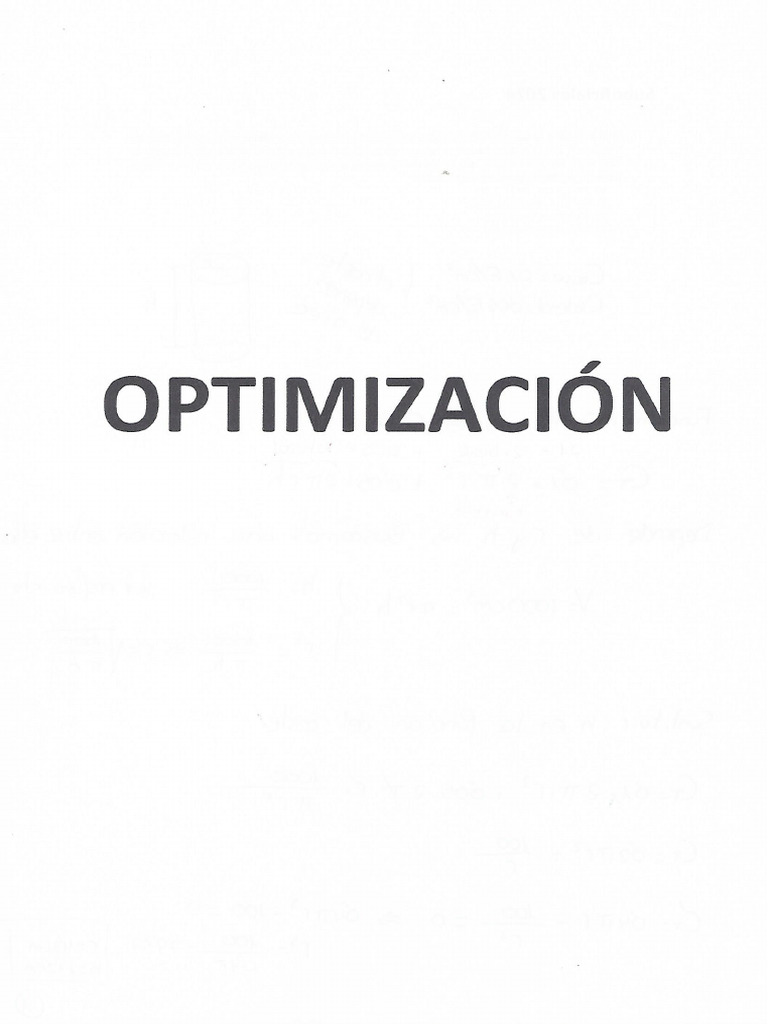 Recopilación Ejercicios Examenes Optimización RESUELTOS | PDF