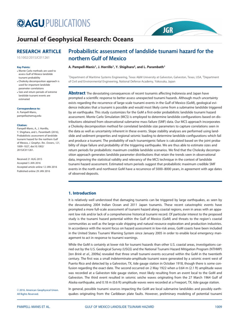 JGR Oceans - 2016 - Pampell Manis - Probabilistic Assessment of ...