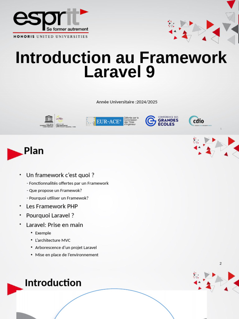 Introduction Framework Laravel Pdf Php Programmation Informatique