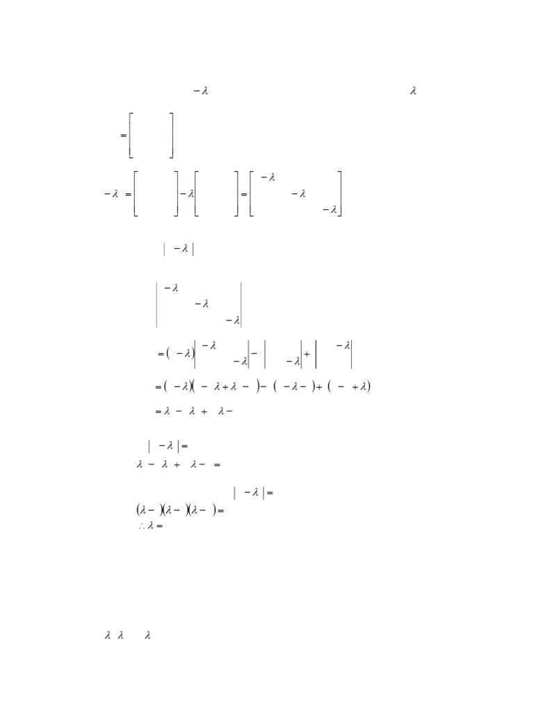 Characteristic Roots and Eigenvalues Explained | PDF | Eigenvalues And ...