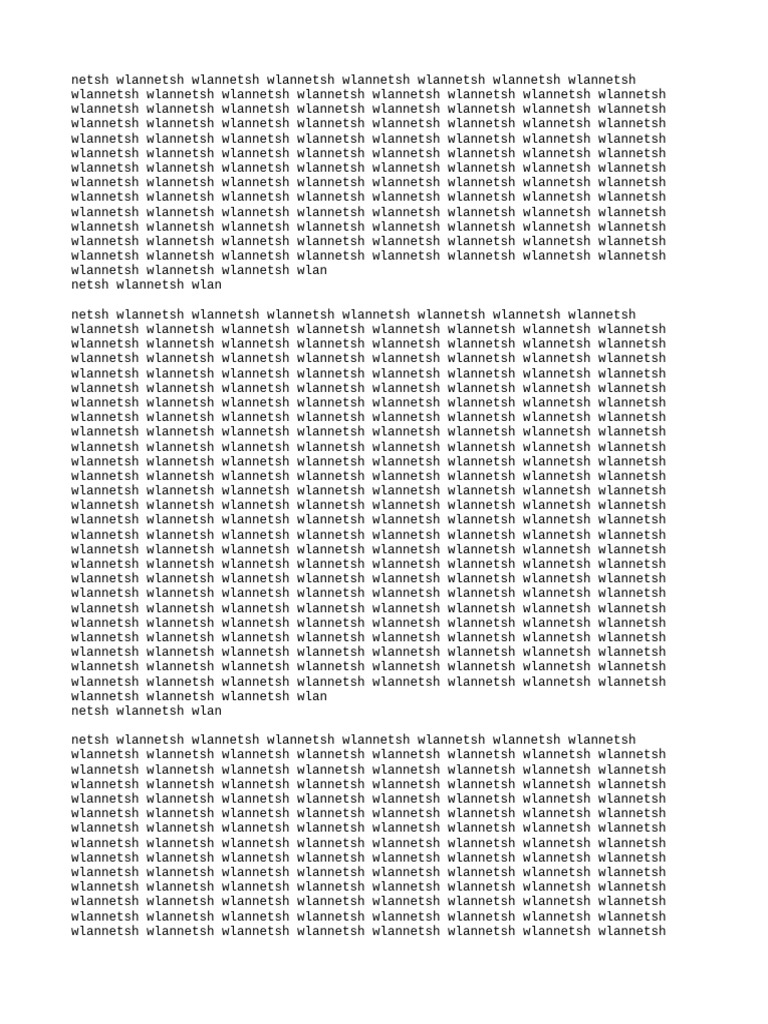 Netsh | PDF