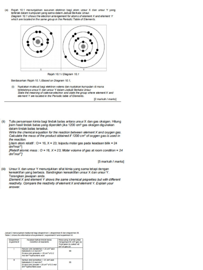 Contoh Soalan Trial Kimia | PDF