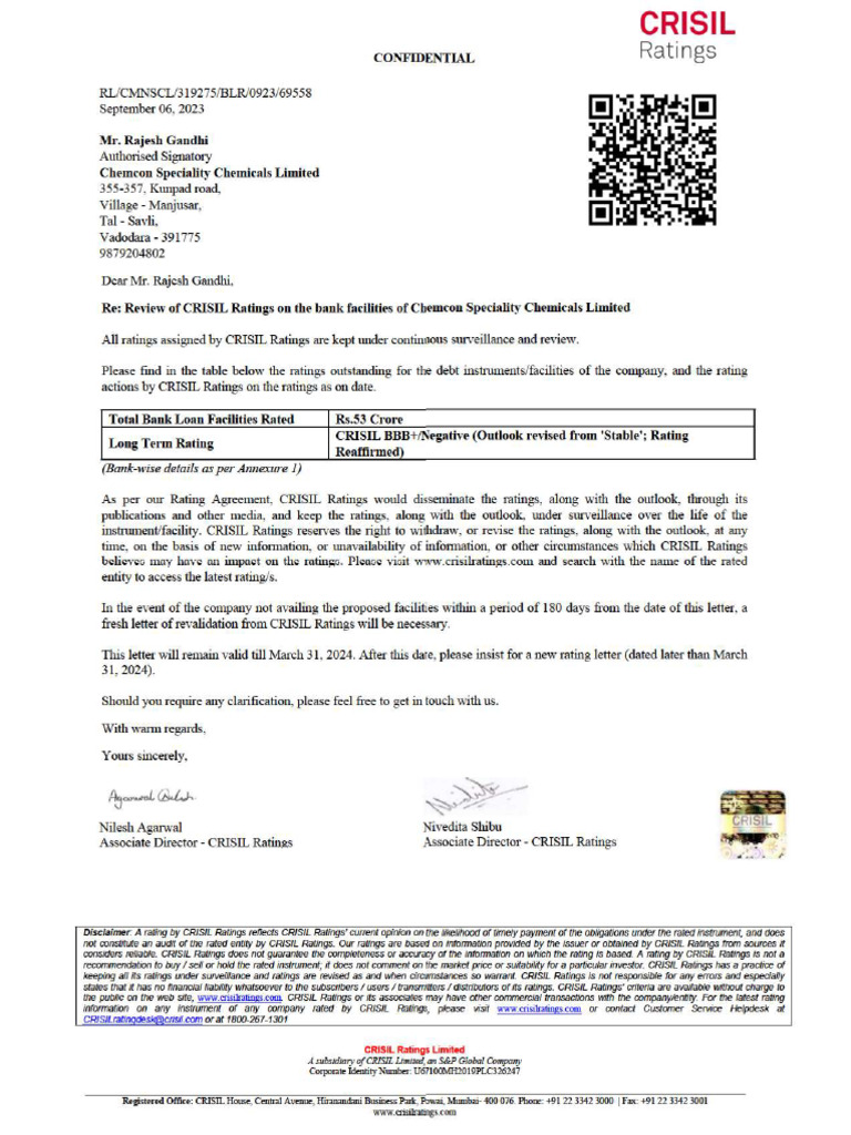 Crisil Ratings - Sep 23 | PDF