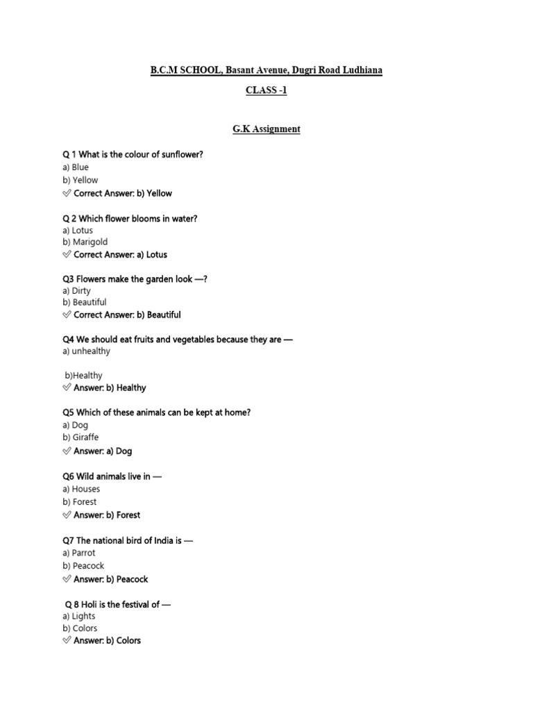 GK Assingment 25 - 26 | PDF