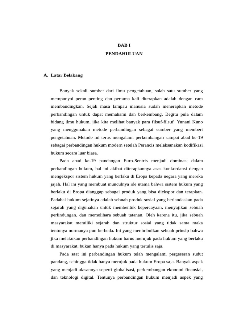 Makalah Perbandingan Hukum Di Dunia Islam K 1 | PDF