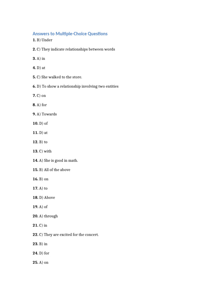 Multiple-Choice Question Answers | PDF | Compassion