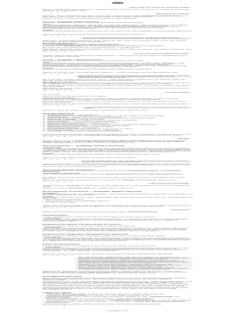 TestDaF Vorbereitung Starten | PDF