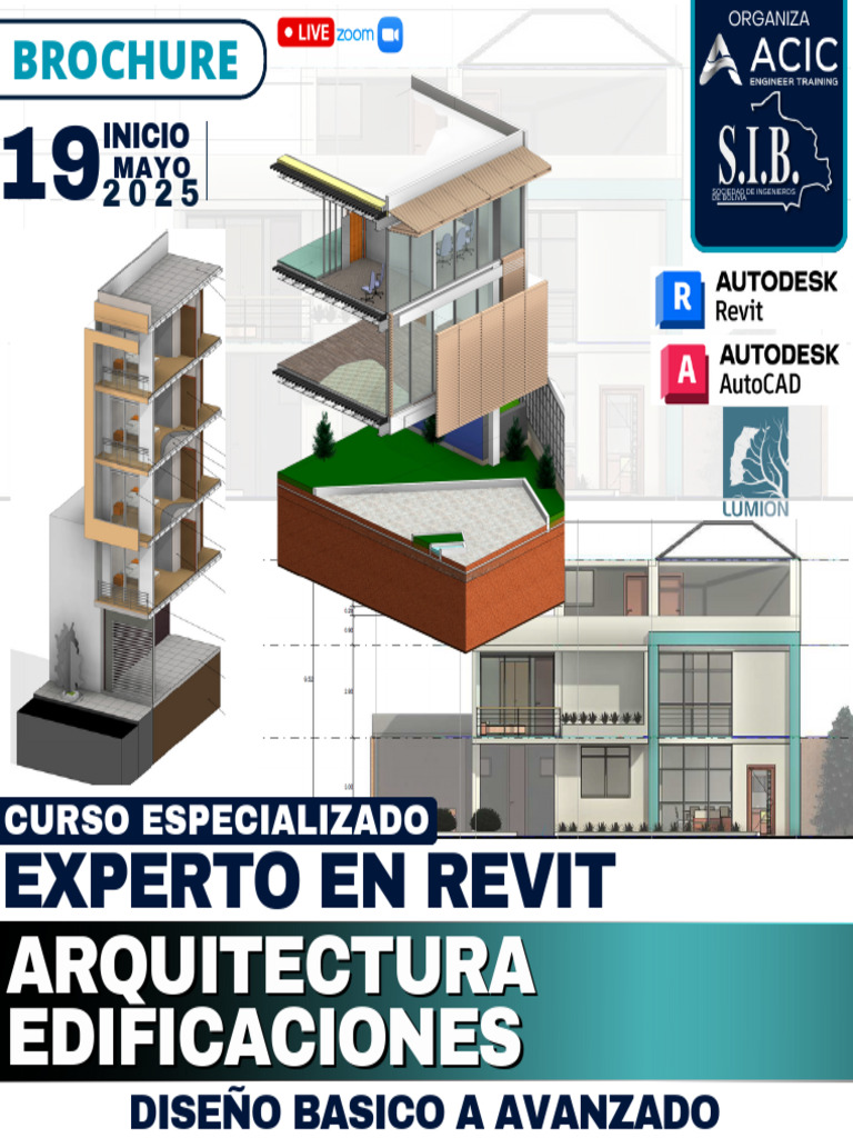 Brochure Experto en Revit Arquitectura 2v. | PDF | Autodesk Revit | Diseño