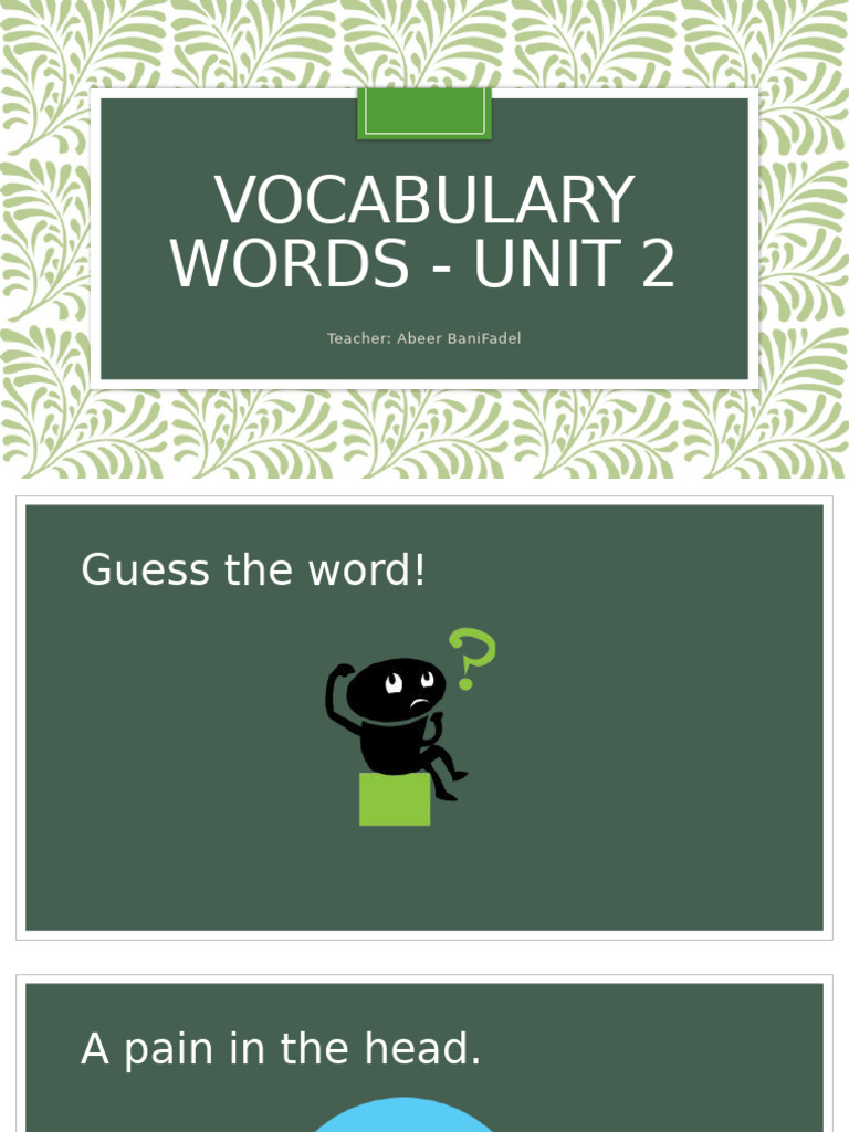 Guess The Word | PDF