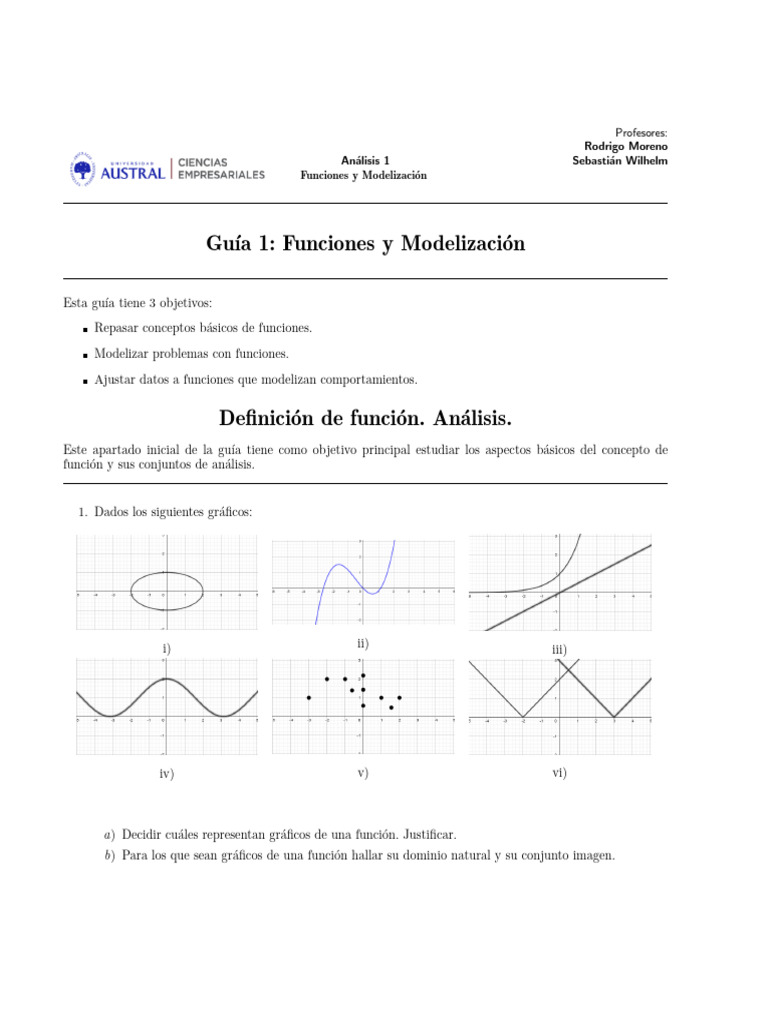 Guía 1. Funciones. Modelización | PDF | Oferta (economía) | Precios