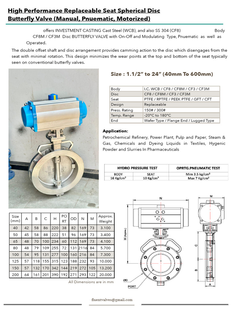 High-Performance Butterfly Valve Solutions | PDF