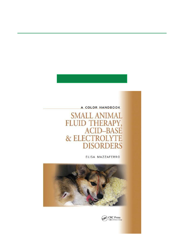 Download Small Animal Fluid Therapy, Acid base and Electrolyte ...