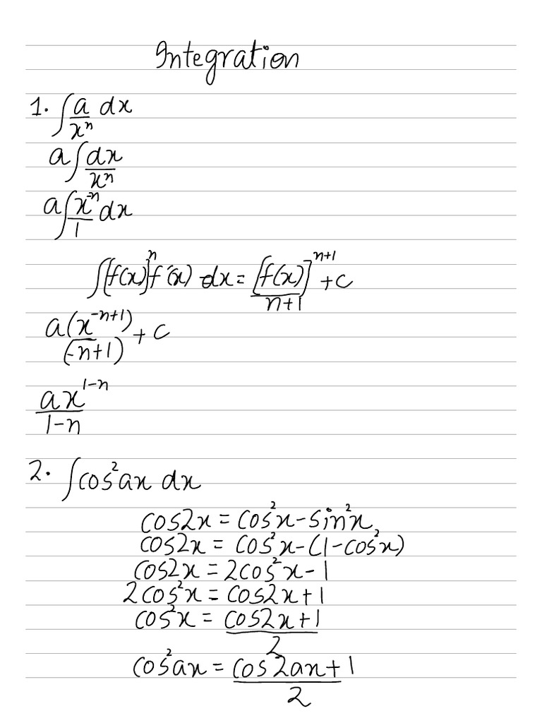 Chapter 6 Integration | PDF