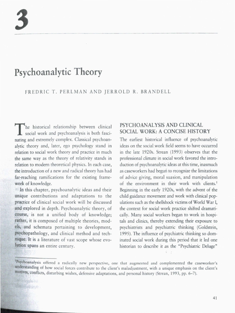Psychoanalytic Theory | PDF | Psychoanalysis | Oedipus Complex