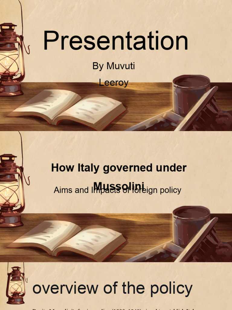 Musolinni Foreign Policy | PDF | Benito Mussolini | Fascism