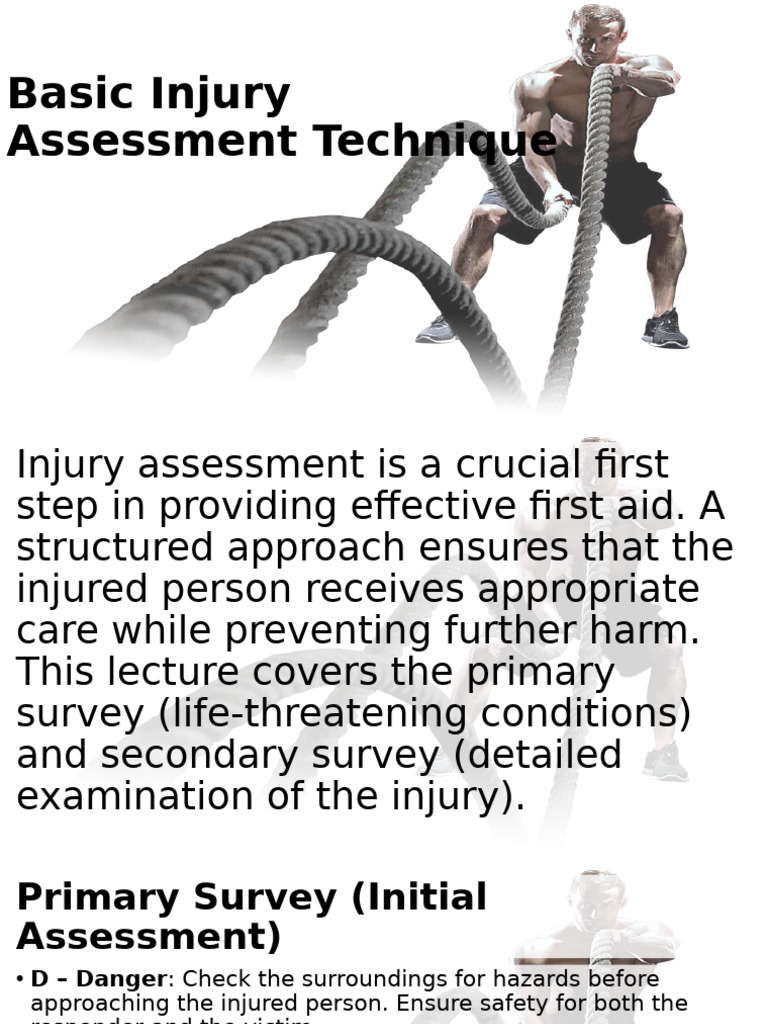 Basic Injury Assessment Technique | PDF