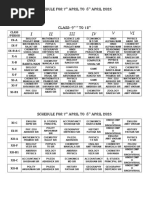 Time Table 2024-25 | PDF