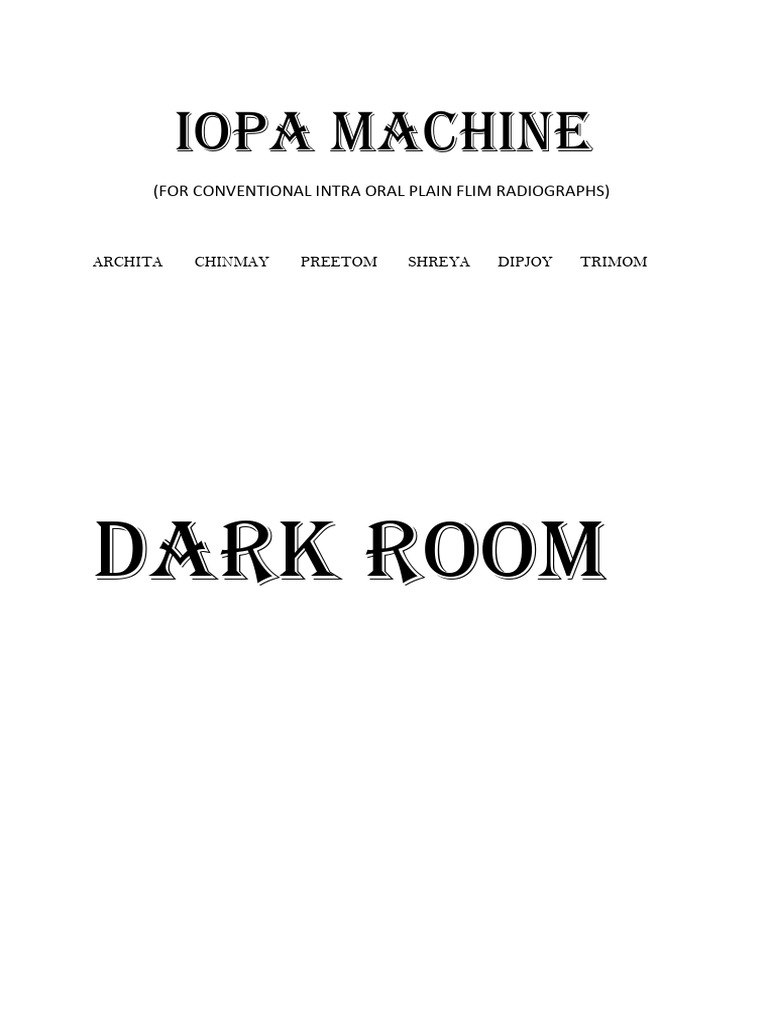 Iopa Machine | PDF