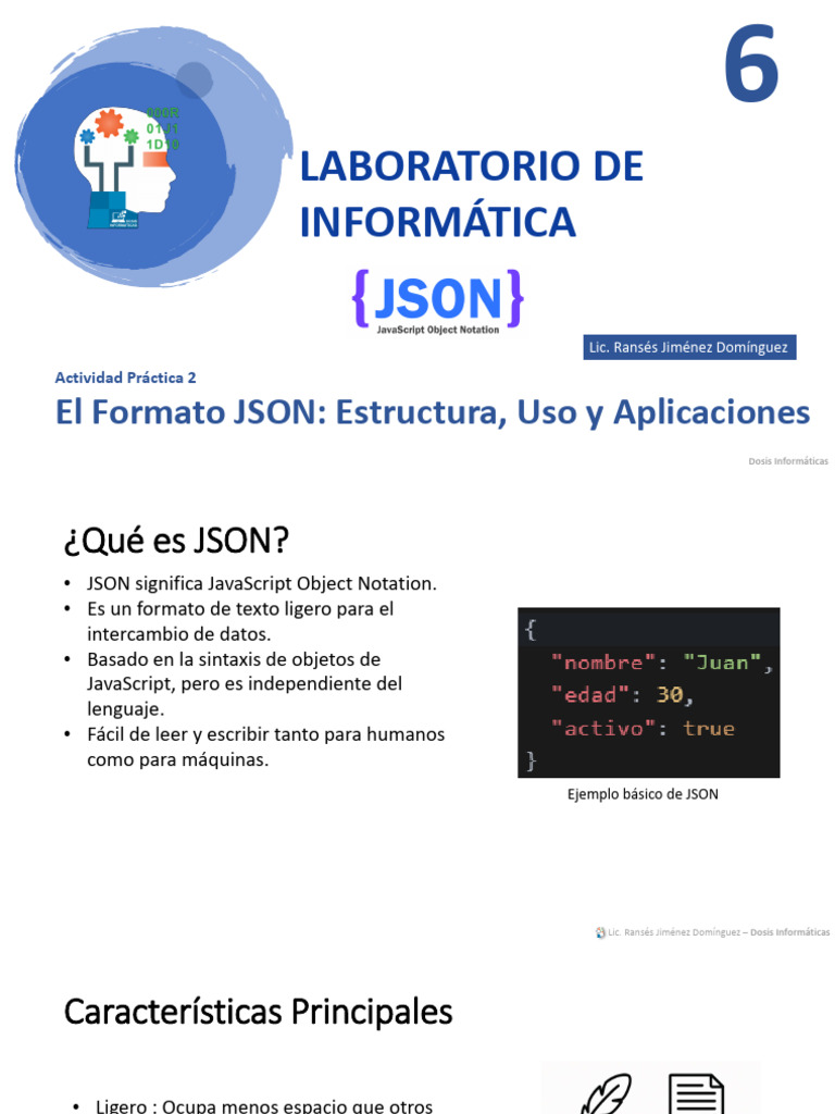 Introducción al Formato JSON | PDF | Json | Lenguaje de programación