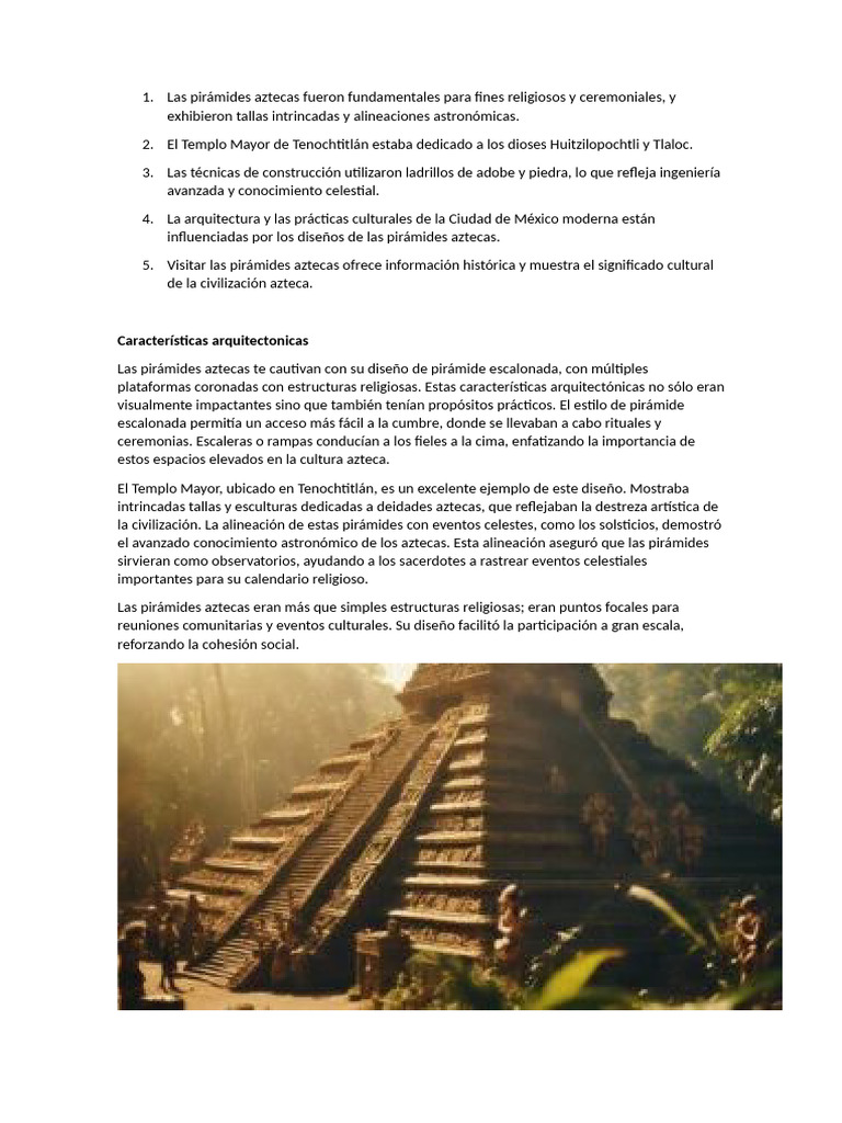 Pirámides Aztecas | PDF