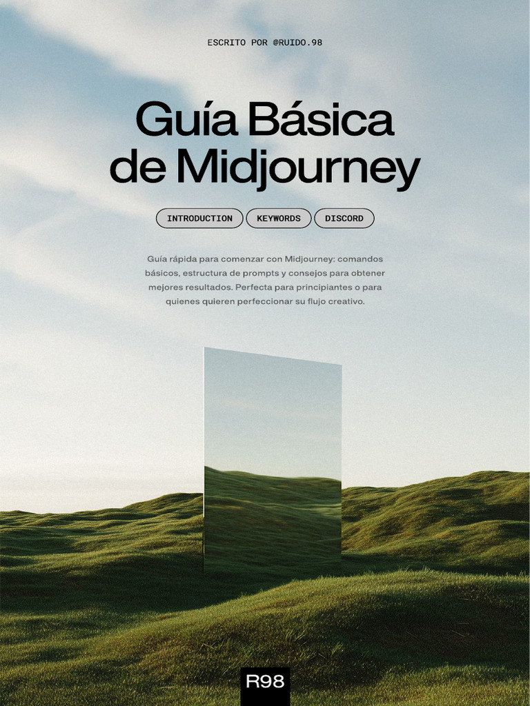 Midjourney Basic Guide - ES | PDF | Inteligencia artificial | Inteligencia (IA) y semántica