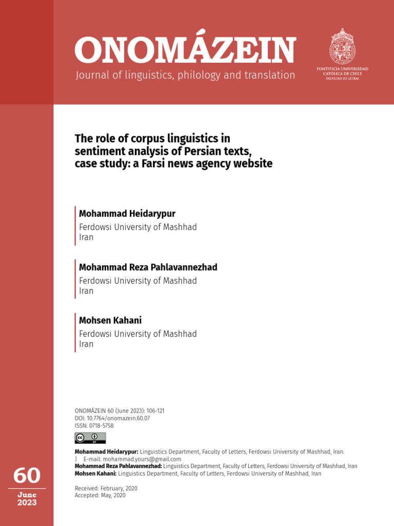 Corpus Linguistic, Sentiment Analysis | PDF | Machine Learning | Cloud Computing