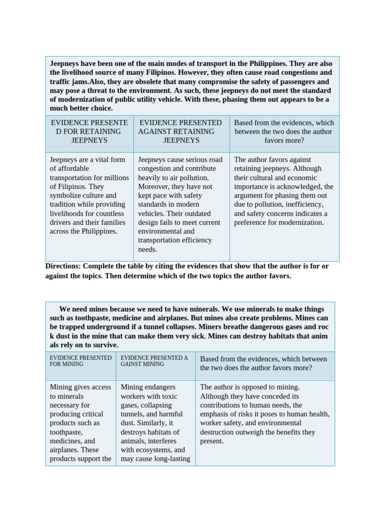 EXAMINING-BIAS-WORKSHEET | PDF | Mining | Pet