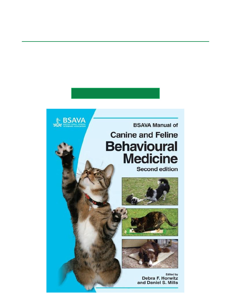 Hardcover BSAVA Manual of Canine and Feline Behavioural Medicine - 2nd ...