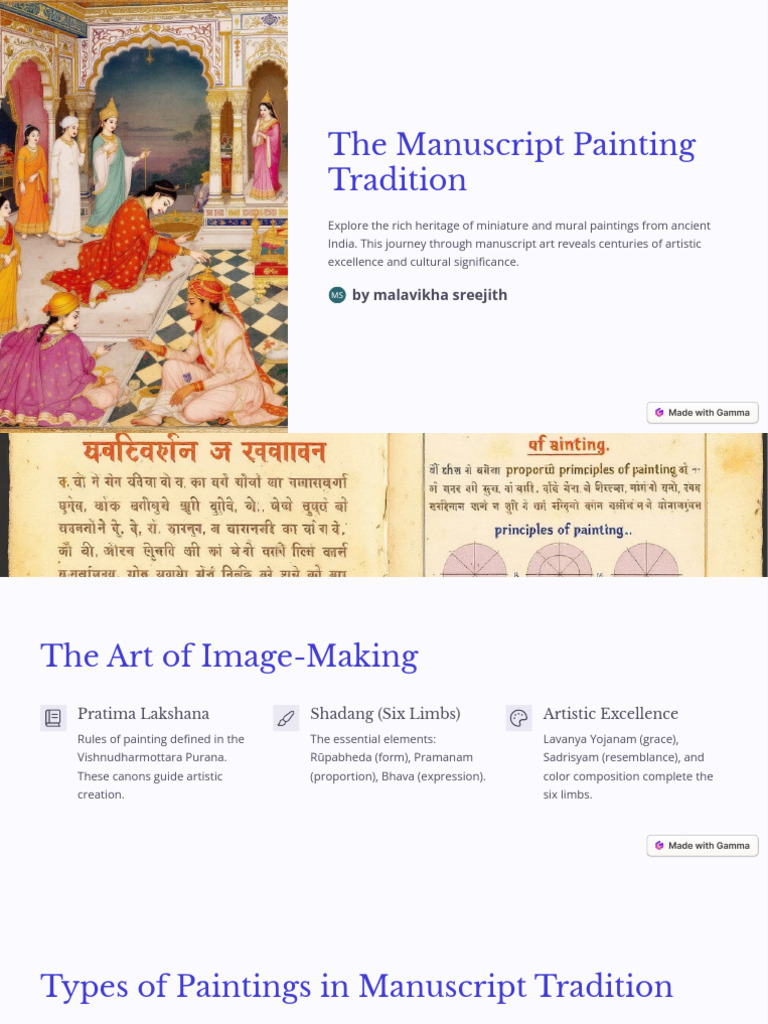 The Manuscript Painting Tradition | PDF | Paintings | The Arts