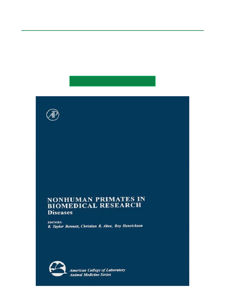 View Nonhuman Primates in Biomedical Research Diseases Best Quality ...