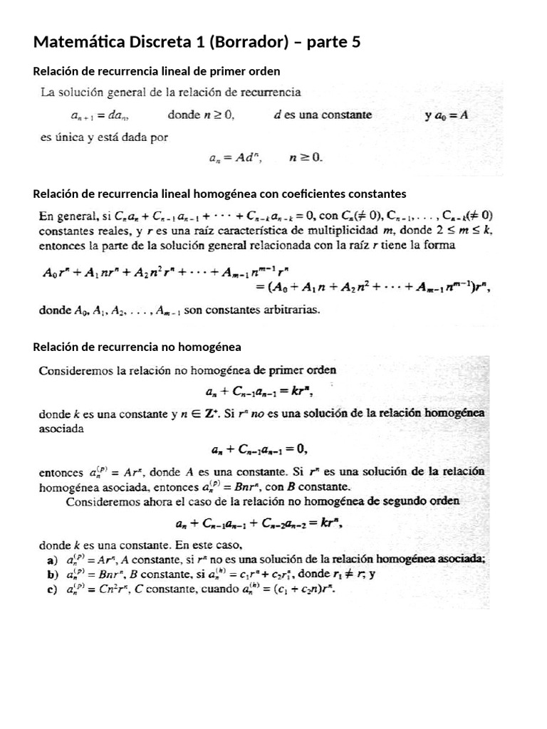 Matemática Discreta 1.5 | PDF
