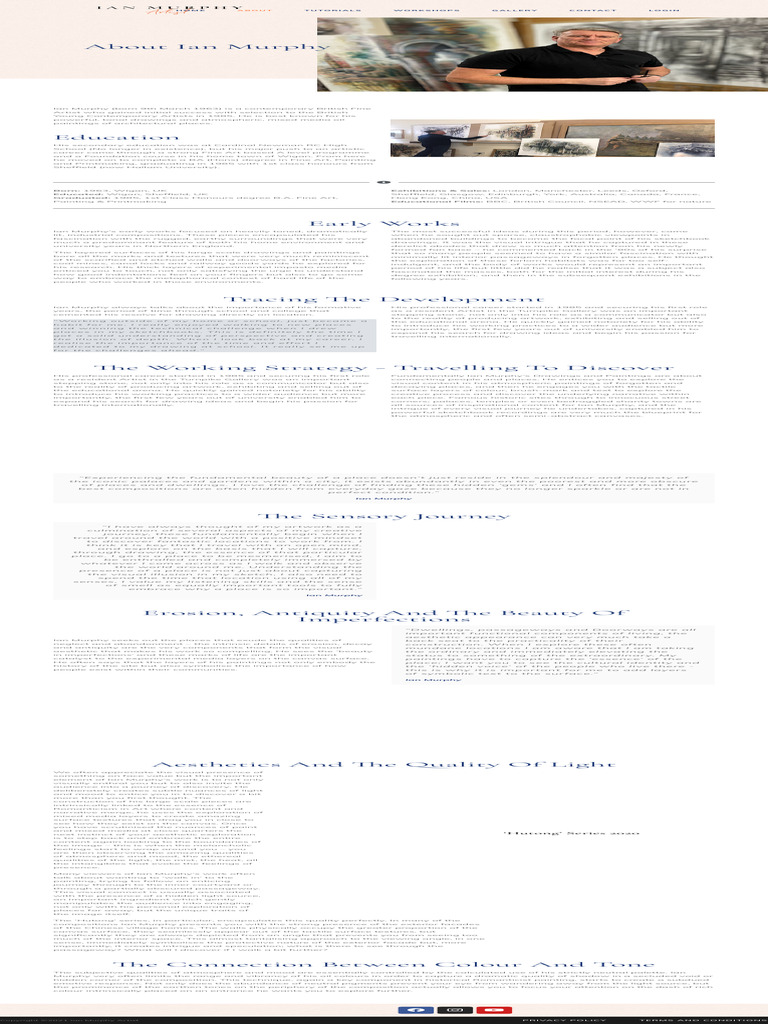 About Ian Murphy - Ian Murphy Artist | PDF | Aesthetics | Paintings