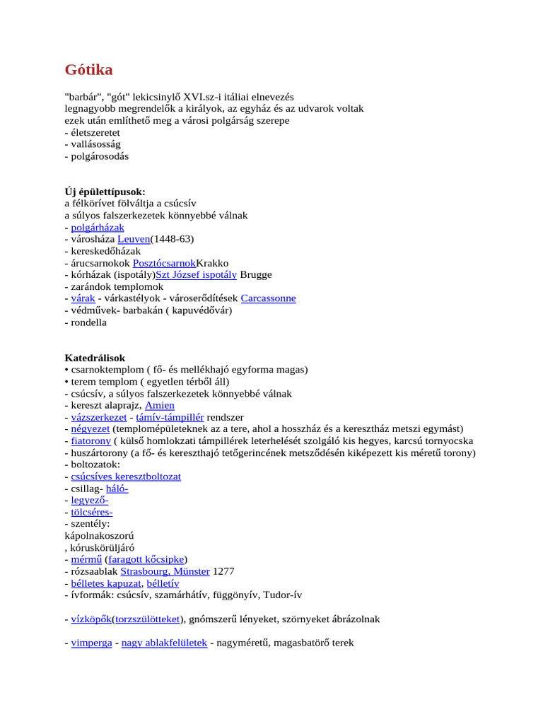 Gótika | PDF
