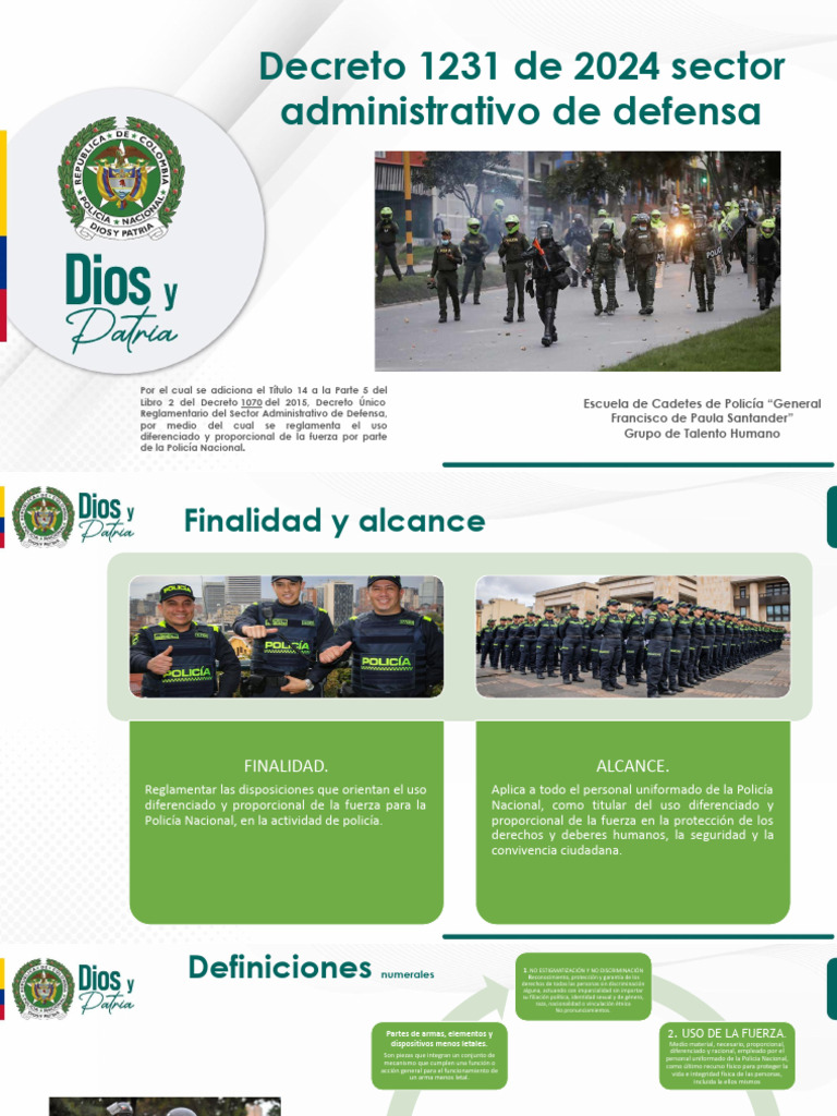 01 Modelo Uso de La Fuerza D 1231 | PDF | Policía | Violencia