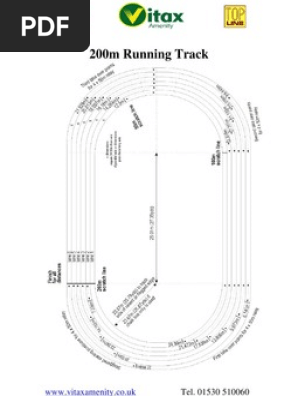 200m Indoor Track Dimensions