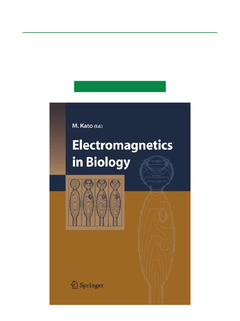 Top Rated Electromagnetics in Biology 1st Edition Academic PDF Download ...
