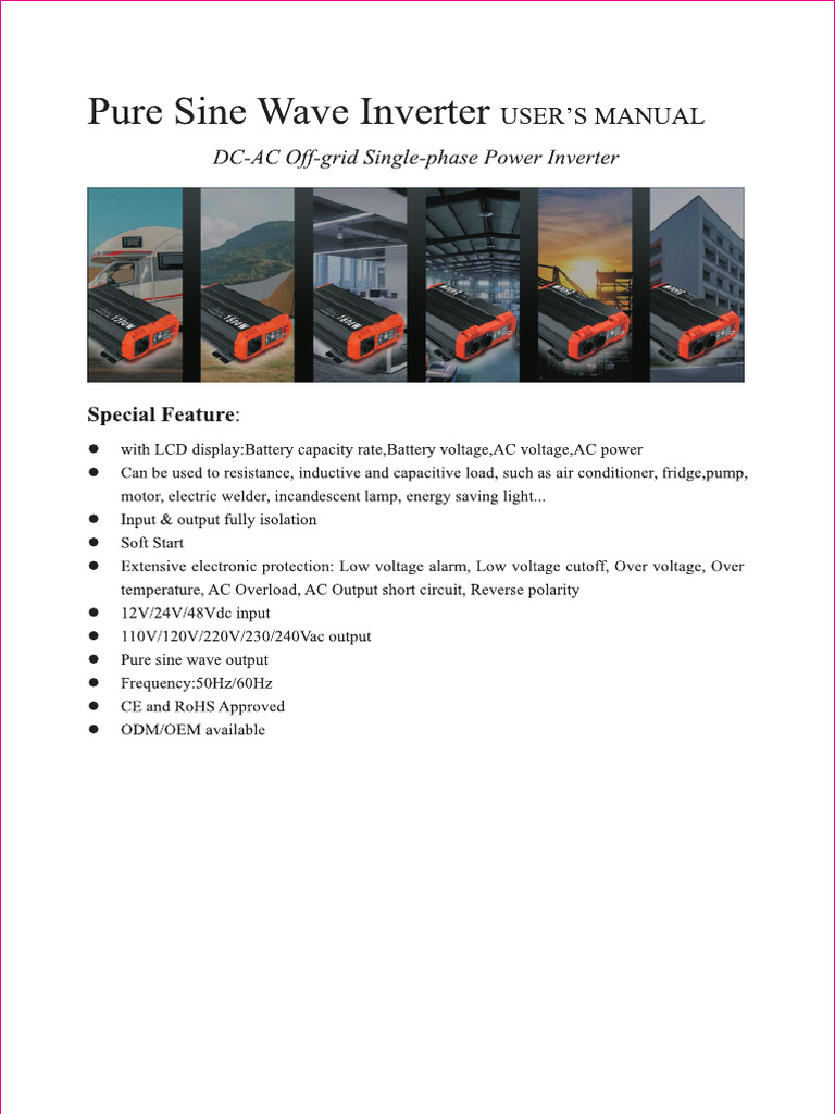 KS New Series Pure Sine Wave Inverter Manual | PDF