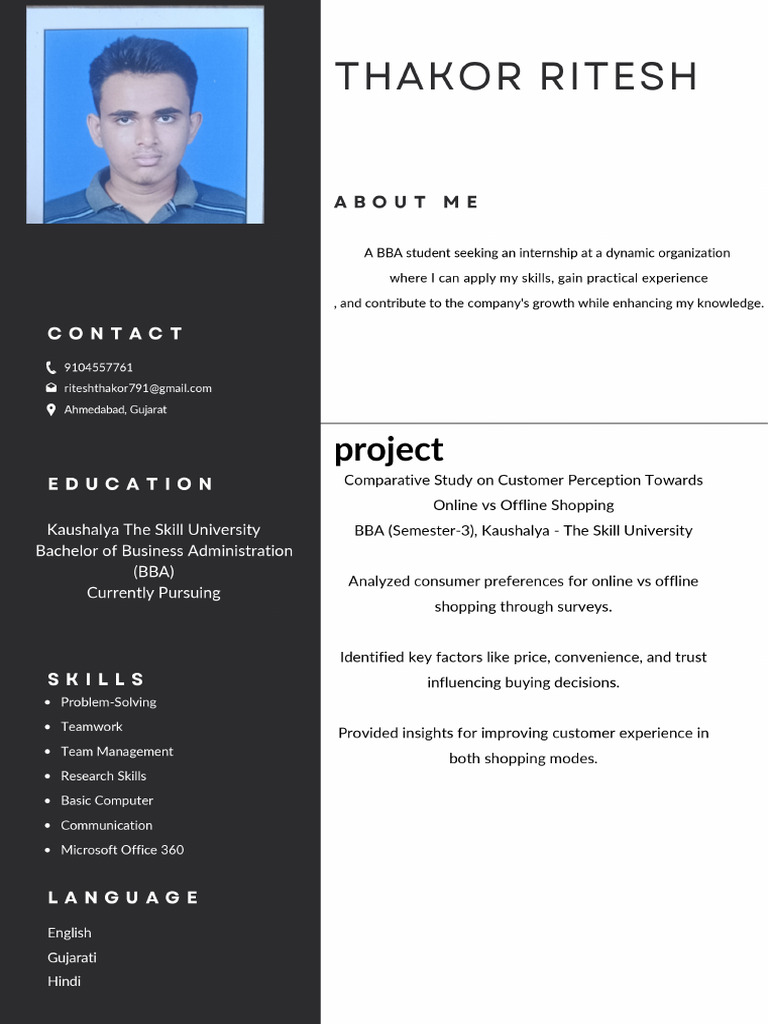 Grey Modern Professional CV Resume - 20250320 - 214505 - 0000 | PDF