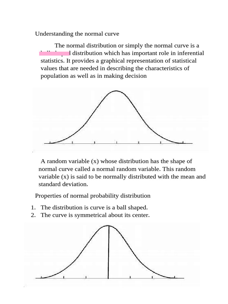 Understanding The Normal Curve | PDF
