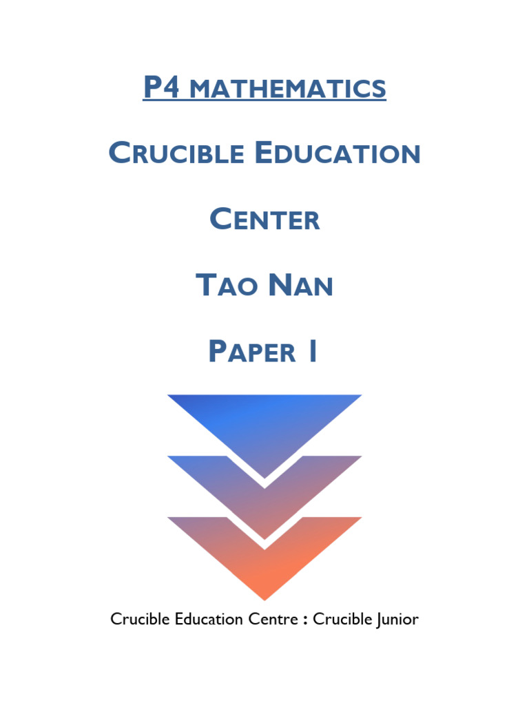 P4 Math TaoNan Exam Paper 2023 | PDF