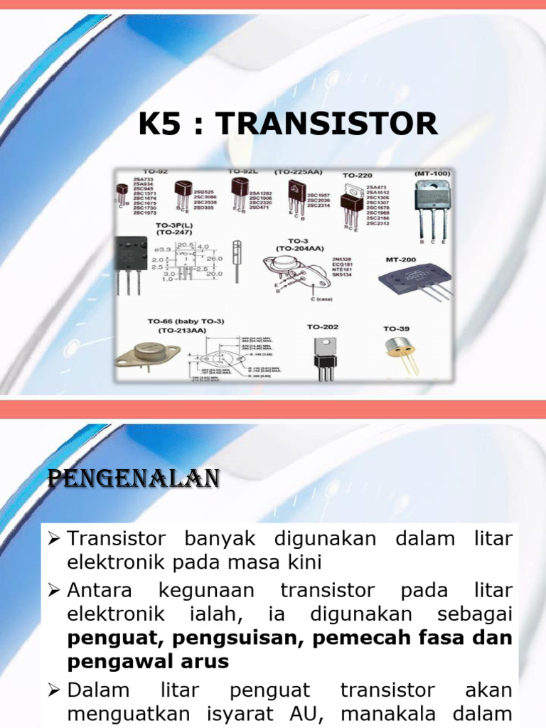 Pengenalan dan Fungsi Transistor Elektronik | PDF