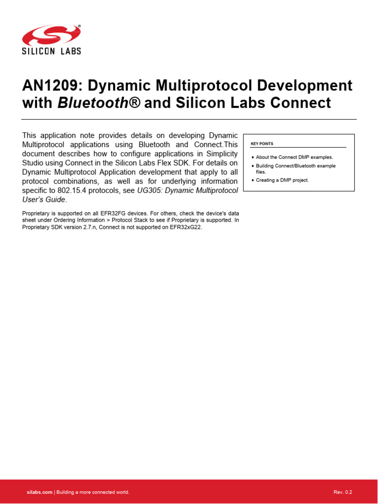 An1209 Dynamic Multiprotocol Connect Bluetooth | PDF | Bluetooth ...