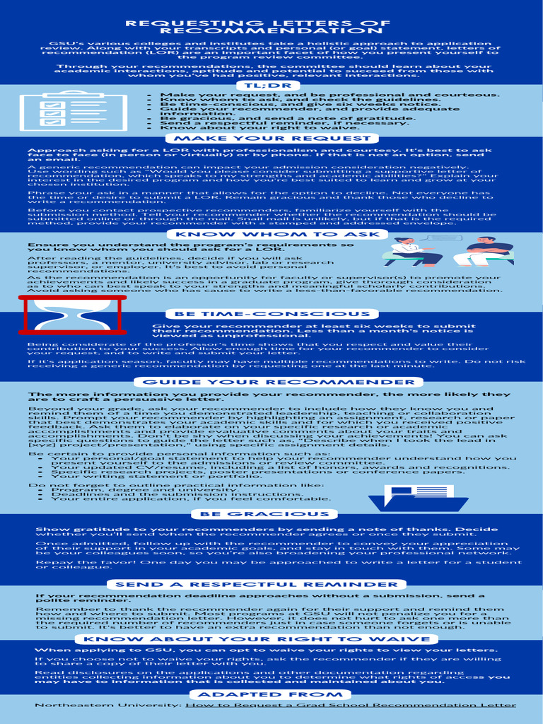 Letters of Recommendation Request | PDF